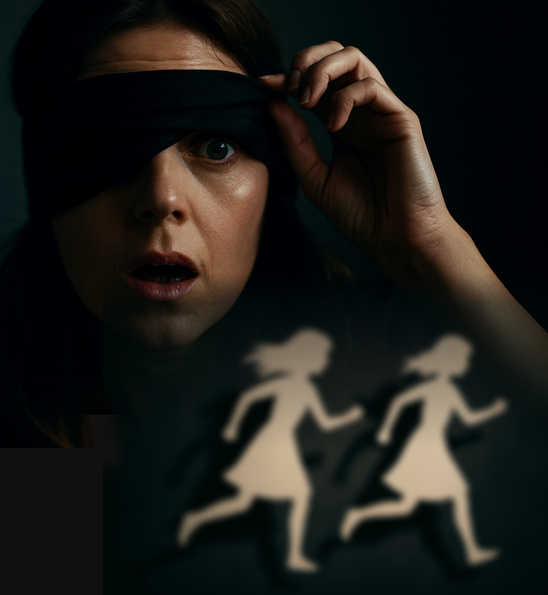 blindfold girls running - Gumshoe News